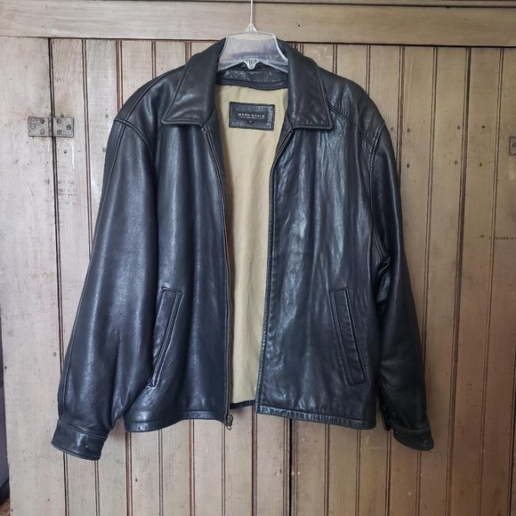 Mark Shale | Jackets & Coats | Vintage Mark Shale Black Leather Winter ...